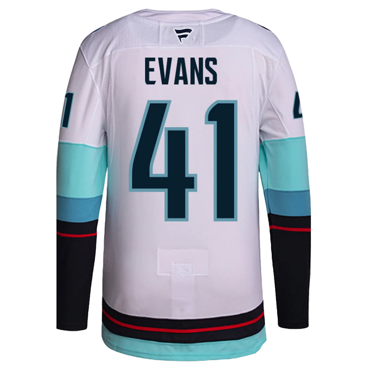 Seattle Kraken Fanatics Ryker Evans #41 Away Jersey – Seattle Hockey ...