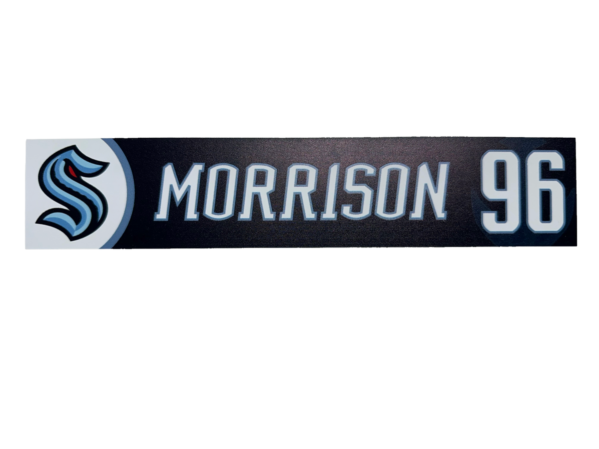 Morrison 96 Locker Nameplate Road – Seattle Hockey Team Store