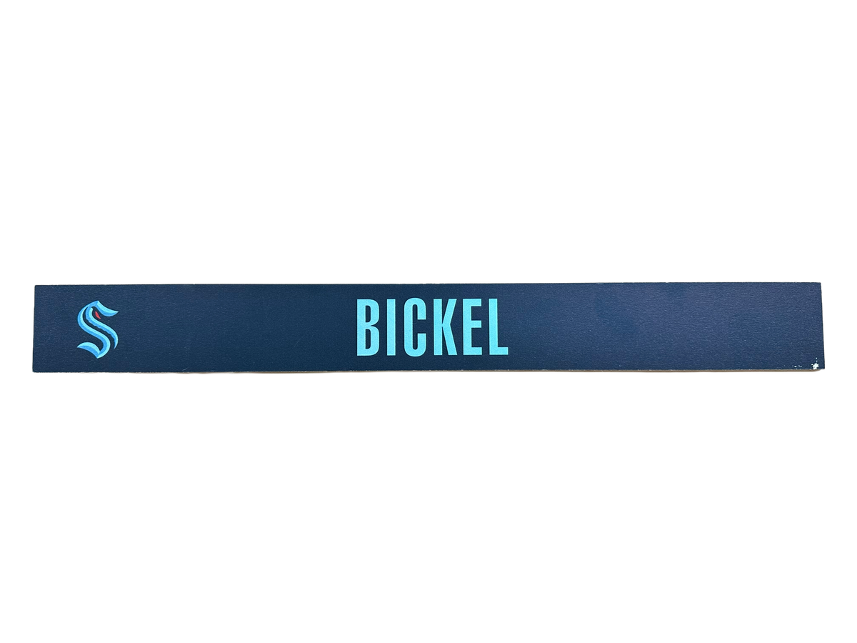 Bickel Locker Nameplate Practice – Seattle Hockey Team Store